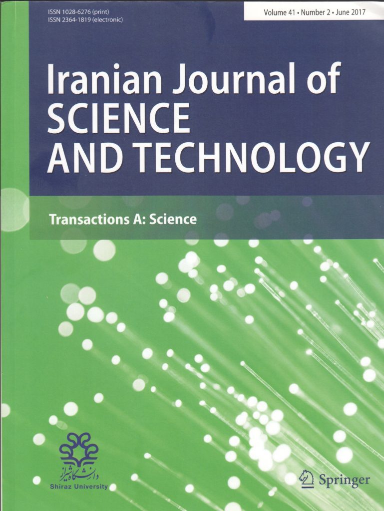 Iranian Journal of Science and Technology A:Science | چاپ مقاله در مجله ...